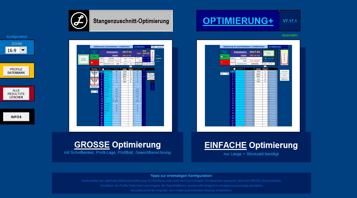 OPTIMIERUNG+ Beschreibung